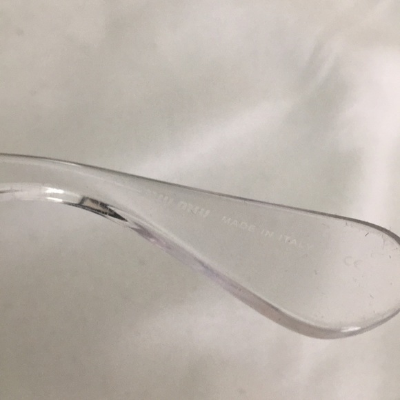 Miu Miu | Accessories | New Miu Miu Transparent Cat Eye Sunglasses ...